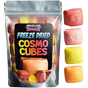 Freeze Dried Cosmo Cubes - Premium Freeze Dried Candy Shipped in a Box for Extra Protection - Space Age Snacks Freeze Dried Cosmo Cubes Freeze Dry Candy for All Ages Dry Freeze Candy (5 Ounce (Pack of 1), Original)