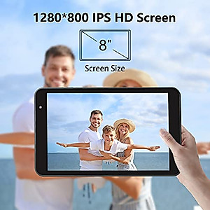 CWOWDEFU Tablet 8 Inch Android 11,WiFi 5G + AX WiFi 6,Dual Camera 5MP+8MP,800x1280 IPS HD,2GB RAM 32GB ROM TF Expansion 256GB,Quad-Core A133, Bluetooth 5.0 (Black)
