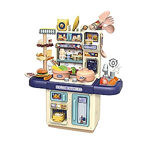 Kids Toys Kitchen Set for Girls Boys Pots and Pans Chef Hat Cooking Utensils Playset Birthday Gifts Pretend Play Food Fun Educational Toys for Toddler Sensory Toys