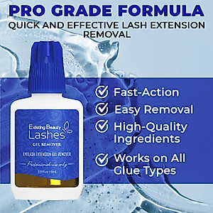 Eyelash Extension Remover and Lash Remover for Lash Extensions - Eyelash Glue Remover Dissolves Eyelash Extension Glue by Existing Beauty Lashes 15 ml