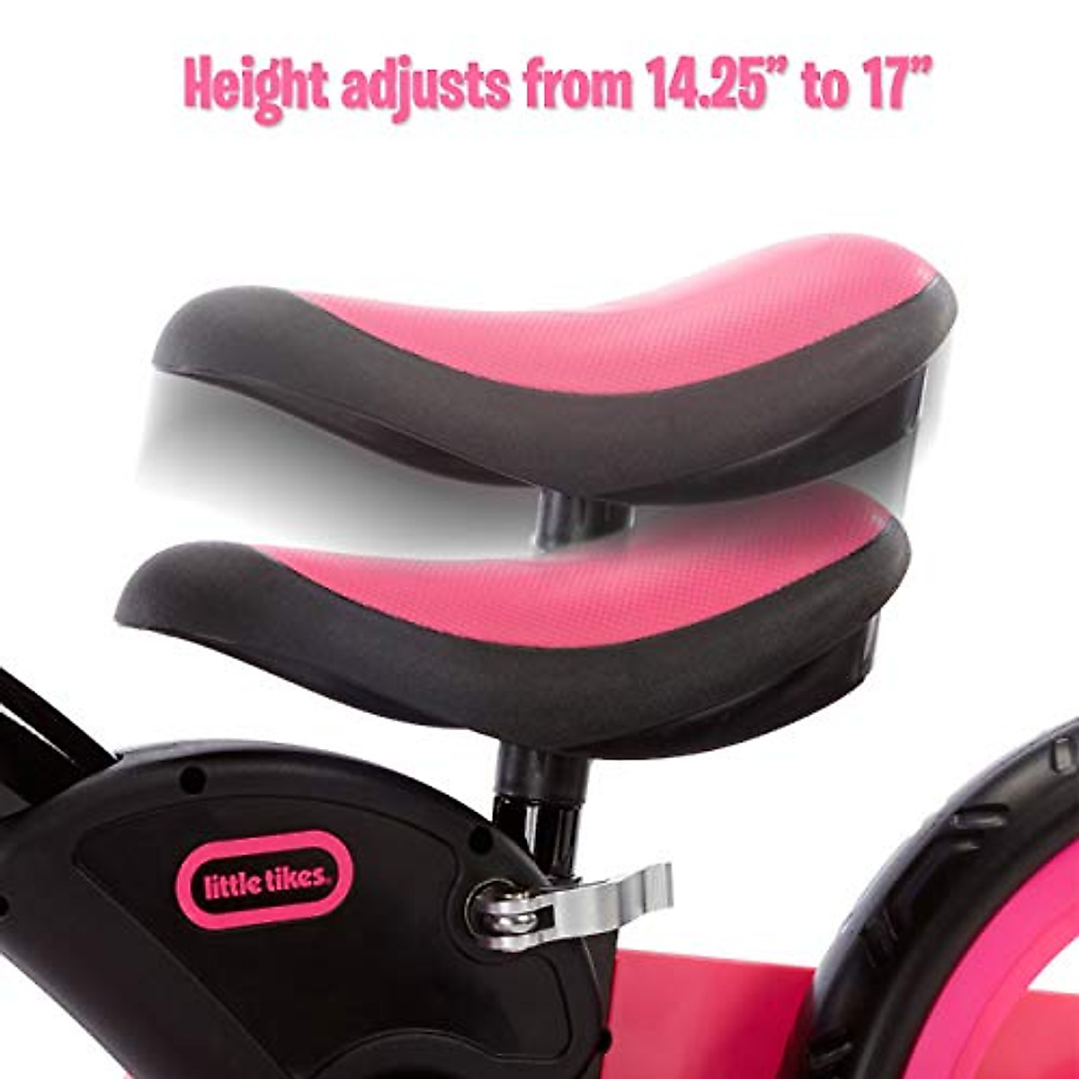 Little Tikes My First Balance-to-Pedal Bike with Fold in Pedals, 2-in-1, Pink, 2-5 Years, 12-Inch