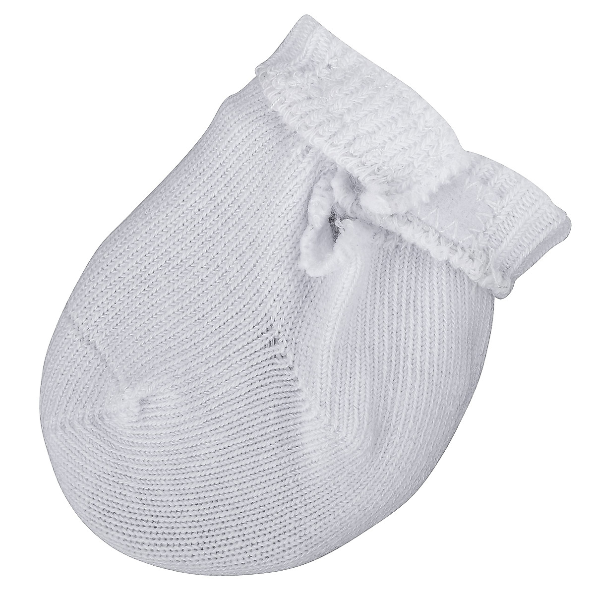 Unconditional Mom 3 Pairs of Newborn Socks - Adjustable Infant Socks with Velcro - Baby Socks 0-3 Months - White Cotton Organic Preemie Socks for Baby Boy and Girl