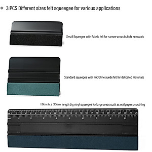 NEWISHTOOL Vinyl Wrap Tool Kit with Heat Gun for Vinyl, Vinyl Wrap Kit, PPF Installation Kit, Vinyl Application Tools, Car Tint Windows Kit Includes Spray Bottle, Felt Squeegee and Vinyl Wrap Knife