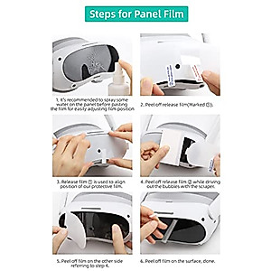 for PICO 4 Protective Film VR Lens Protector Anti-Scratch Ring Protecting Eyewear Headwear Film HD Anti Scratch Soft Film Anti-Dirty Replacement Accessories