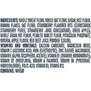 Gerber Baby Cereal Hearty Bits Multigrain, Grain & Grow, Banana Apple Strawberry, 8 Ounce (Pack of 6)