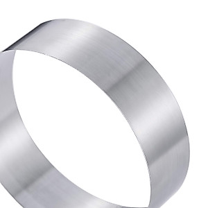 Large Round Cake Ring Set-4/6/8 Inch Biscuit Cutter Stainless Steel Circle Pancake Mold English Muffin Ring