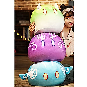 Plush Pillow Slime Anemo Element Anime Plushie 14" Cosplay Props Collection Soft Stuffed Doll Gift for Fans