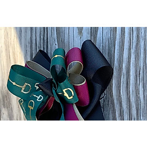 Equestrian Show Bows Girls Horse Shows Hairbows Pony Jumpers Pony Tail Hair Bows Gifts Kids (Small, Tails Size, 2" Alligator Clips)