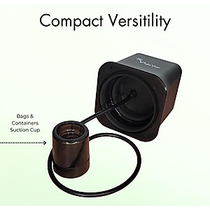 VIDAVAC Multifunctional Electric Mason Jar Vacuum Sealer WHITE– Compatable with Regular & Wide Mouth Jars, Containers, Bags & Wine Bottles – Canning/Pickling/Fermanting and Storage Solution. (White)