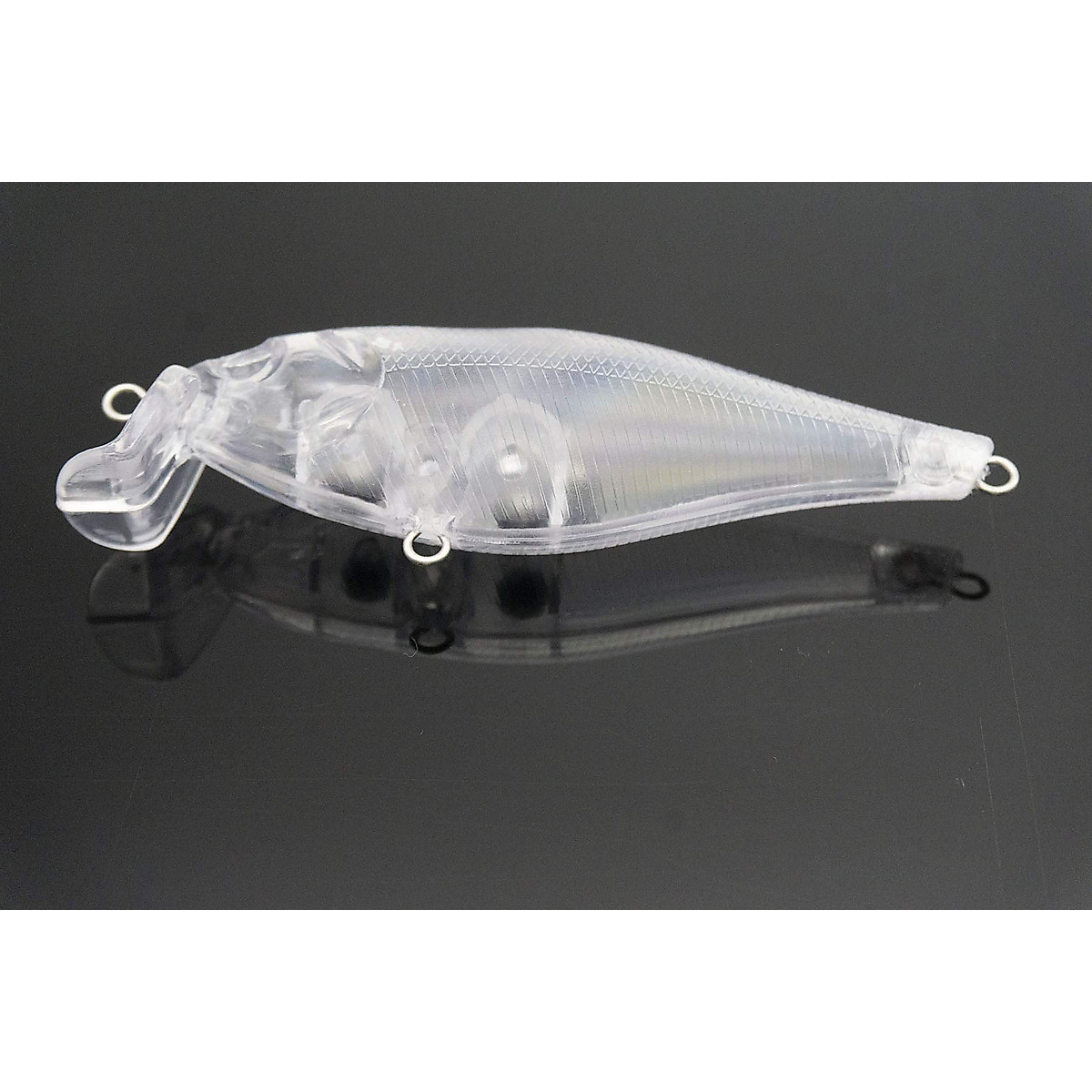 10pcs Unpainted Fishing Lure Blank crankbait topwater Hard Clear ABS Lure 100MM 11.77G 8004 Free Eyes