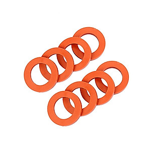 Garden Hose Washer Heavy Duty Rubber Washer, Fit All Standard 3/4" Garden Hose Fittings (40 Pieces)(red)