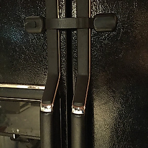 BabyKeeps Child Safety Locks - Latches to Baby Proof Cabinets, Drawers, Appliances - No Drilling - Plus Extra 3M Adhesive Included - Adjustable Length (Black)