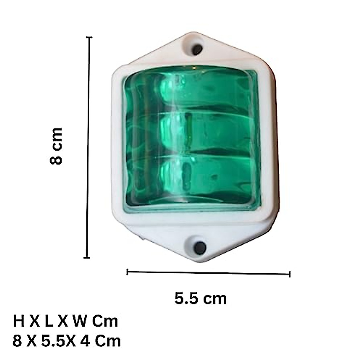 APSMOTIV 4Pc Trailer RV Marker LED Light Clearance Light Green, 2x2 Inch LED Bubble 12V Side Marker Light for Trucks - Universal Side Marker Light
