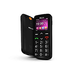 BLU Joy 3G 1.8" J090 GSM Unlocked 3G Dual Sim Keyboard Flashlight Cellphone W/SOS Button (Black)