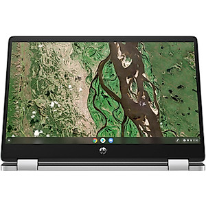 HP 2022 Newest X360 2-in-1 Chromebook 14" HD Touchscreen, Intel Celeron N4500(Up to 2.8GHz), 4GB DDR4 RAM, 32GB eMMC, WiFi, Bluetooth, Webcam, USB Type-C, Chrome OS, Silver