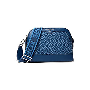 Michael Kors Jet Set Charm Large Dome Crossbody Heritage Blue Multi One Size