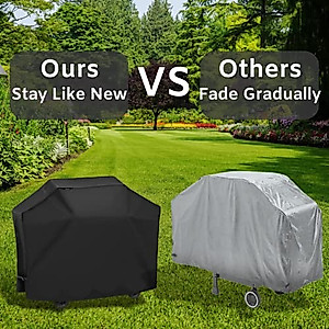 Forvio 62 inch Grill Cover for Weber Genesis II E310 / E330 and Weber Spirit E310, 600D Waterproof BBQ Cover for 3-4 Burner, Rip and Fade Resistant for Char-Broil Royal Gourmet Blackstone Grills