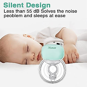 Hands Free Breast Pump - Wearable Breast Pump Electric,Portable Breast Milk Extractor & Collector, Silicone Breastfeeding Pumps,2 Modes 5 Adjustable Levels Rechargable Wireless Milk Pump for New Mom