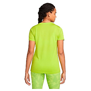 Nike Women's Legend Short Sleeve Shirt (Atomic Green/White, Medium)