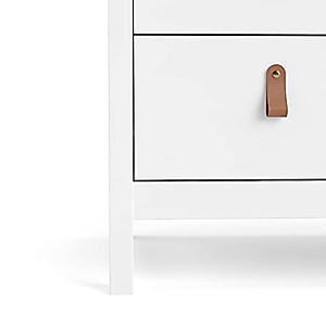 Tvilum 3 Drawer Chest, White