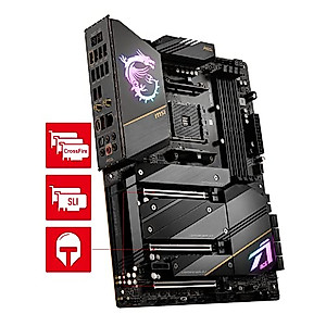MSI MEG X570S ACE MAX Gaming Motherboard (ATX, AMD, Socket AM4. DDR4, PCIe 4, CFX, M.2 Slots, Wi-Fi 6E)