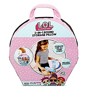 L.O.L. Surprise! 2-in-1 Round Storage Pillow with Secret Compartments