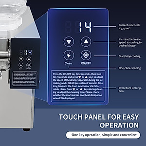 Generic Mvckyi Snowflake Ice Machine Commercial Ice Shaver Machine, Korean Shaved Ice Machine Commercial Snowflake Ice Maker, 176lbs/Day Snow Cone Machine, Fast Cooling, for Snack Bar, Ice Cream Shop