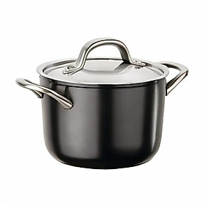 Circulon Ultimum Nonstick Sauce Pan/Saucepan with Lid, 3 Quart, Black