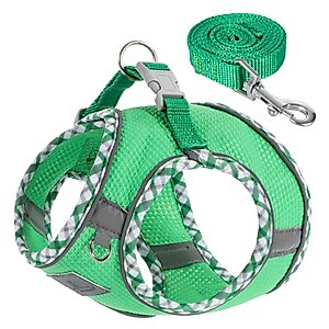 TomteNisse Dog Harness and Leash Set, No Pull Pet Harness for Small Dogs Easy Walking,Soft Breathable Small Dog Harness,Adjustable Reflective Step in Vest Harness for Puppy,Kitten, Cats