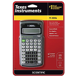 TI-30Xa Scientific Calculator, 10-Digit LCD, Sold as 2 Each