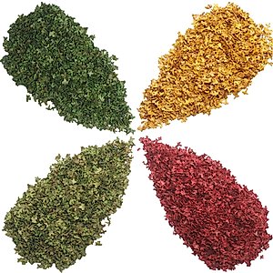 Warmtree 4 Pack Miniature Leave Realistic Miniature Leaves Simulation Leaves for DIY Model Railway Fairy Garden Diorama Supplies Christmas Thanksgiving Village Accessories