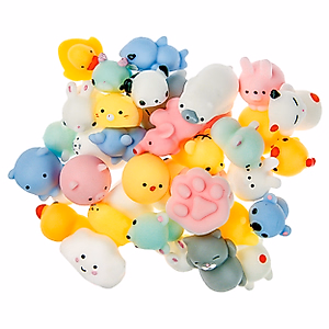 JA-RU Lollipop with 5 Surprise Squishy Toy Inside (1 Mystery Lollipop) Squish Yum Mochi Kids Mini Squishies Animals Stress Toys Easter Basket Stuffers Fidget Toys Party Favors. 3336-1