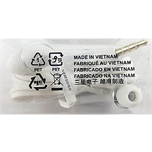 New OEM Samsung 3.5mm PREMIUM SOUND/ Stereo Earbud Headphones for Galaxy S6 S6 Edge S5 S4 Note Edge 4 3 2 EO-EG900BW (Bulk Packaging)