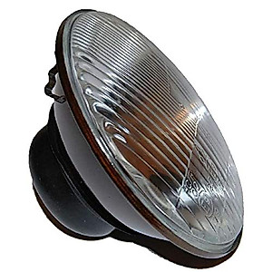 Octane Lighting 5-3/4" Motorcycle 6V Semi Sealed Headlight Headlamp Halogen H4 Light Bulb 6 Volt
