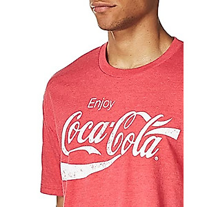 Coca-Cola mens Coca Cola Coke Classic T Shirt, Red Heather, Large US