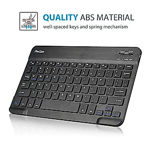 ProCase Galaxy Tab A7 10.4 Inch Keyboard Case (SM-T500 T503 T505 T507), Protective Cover Case with Detachable Wireless Keyboard for Galaxy Tab A7 10.4" 2020 –Black