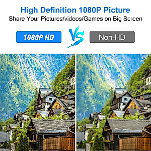 Lightning to HDMI Cable Adapter Compatible with iPhone iPad, Apple MFi Certified Lightning Digital AV Adapter 1080p HDTV Connector Cable Compatible for iPhone 12/11/XS/X/8/7 to TV Projector Monitor