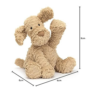 Jellycat Fuddlewuddle Puppy Stuffed Animal, Medium 9 inches | Dogs and Puppies Plush Toy | Classic Children's Gift