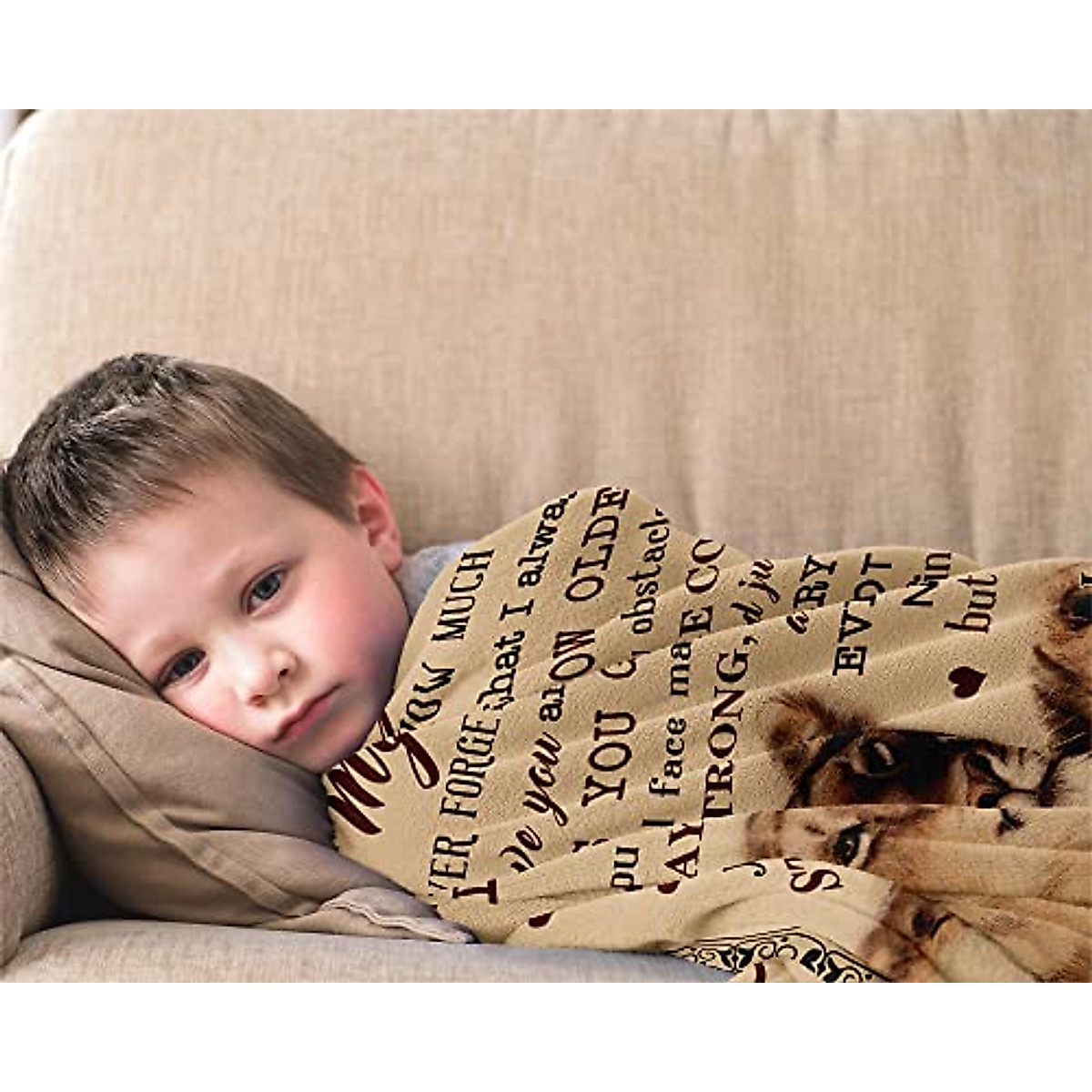 Muxuten Grandson Gifts Blanket - Grandson Gifts from Grandma - Gifts for Grandson - Grandson Gifts from Grandpa/Nana - Grandson Birthday Gift - Graduation Party Gift Ideas Decor Throw Blankets 60"X50"