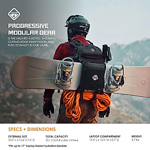 HAZARD 4 Drawbridge: Gear-Retention Modular Daypack - Black