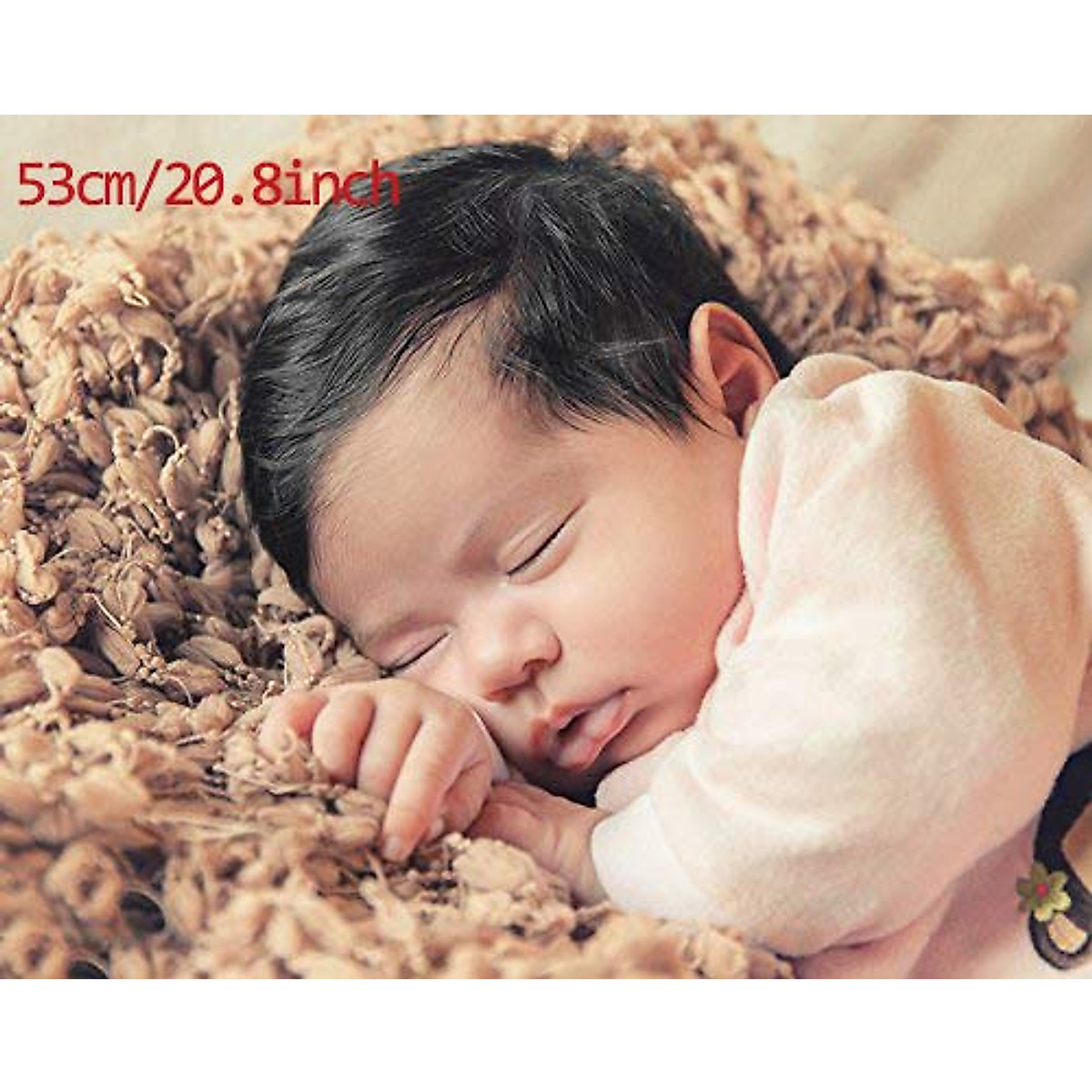 D&J DON&JUDY Hand Crochet Round Blanket with Fringe Newborn Photography Props