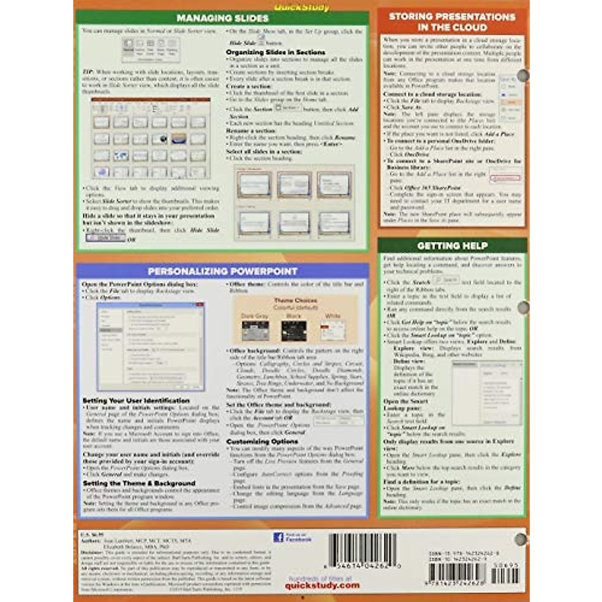 Microsoft PowerPoint 365 - 2019: A Quickstudy Laminated Software Reference Guide