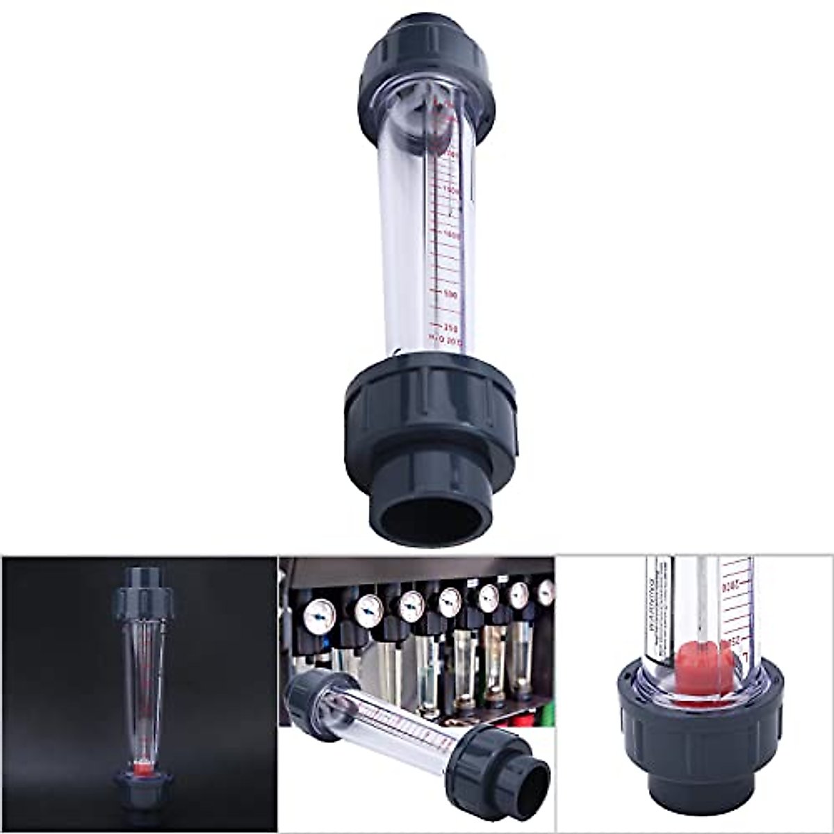 LZS-25(D) Flows Meter with High Accuracy, ABS Plastic Shell, Suitable for Liquid Monitoring, PTFE Float, for Measuring Rate with Transparent Panel, Suitable for Various Liquids
