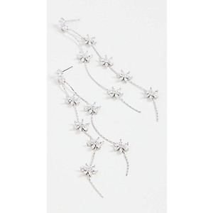 SHASHI Women's Whisper Earrings, White Gold, One Size