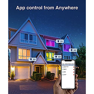 Beantech Smart Bulb, WiFi LED Light Bulbs, Color Changing Dimmable Light Bulb 2700K-6500K, Smart Light Bulbs Work with Alexa & Google Assistant, A19 Alexa Light Bulb, RGB Tunable White Bulb, 4 Pack