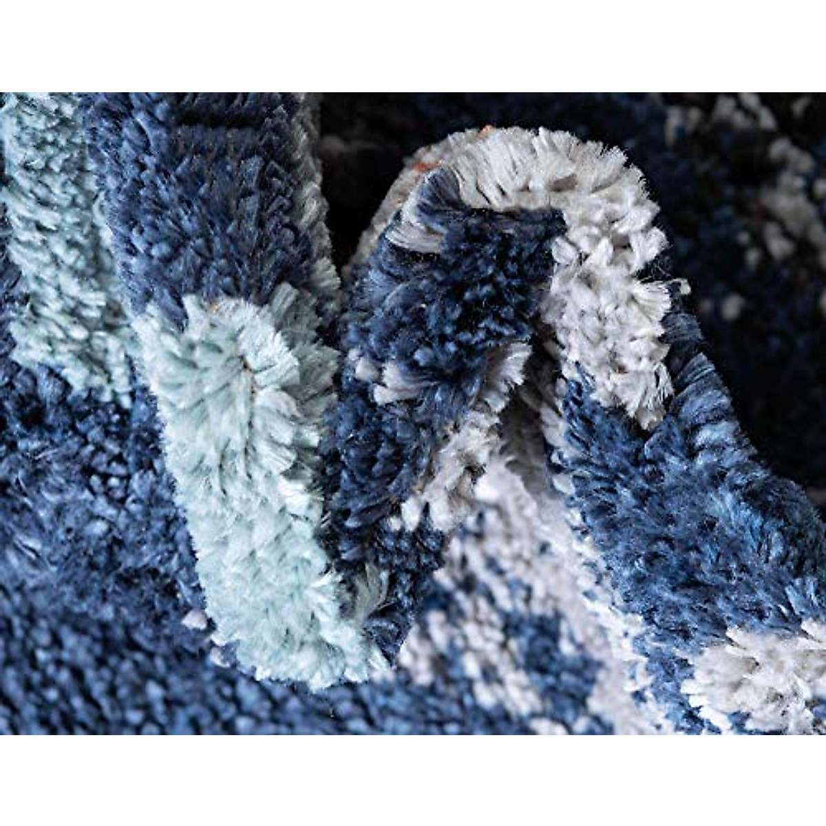 Unique Loom Morocco Collection Tribal, Southwestern, Bohemian Area Rug, 2' 2" x 3' 0", Navy Blue/Gray