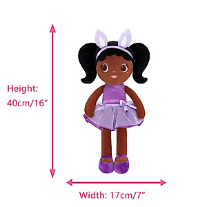 Lazada Soft Baby Doll Girl Gifts Plush African Dolls Girl Toys 16"