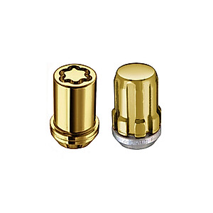 McGard 65557GD Chrome/Gold SplineDrive Wheel Installation Kit (M12 x 1.5 Thread Size) - for 5 Lug Wheels