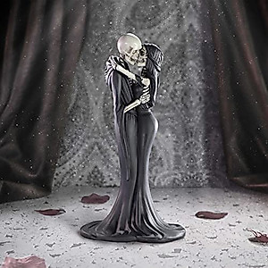 Nemesis Now Eternal Kiss 24cm, Resin, Gothic Wedding Giftware, Skeleton Kiss Figurine, Cast in The Finest Resin, Hand-Painted,Black and White