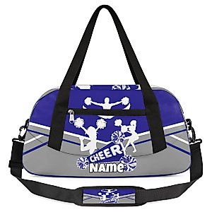 Personalized Name Cheerleader Bag for Girls, Custom Dance Bag Sport Duffel Bag Gym Bag Travel Overnight Weekender Bags, Customized Kids Gifts, Cheer Deep Red